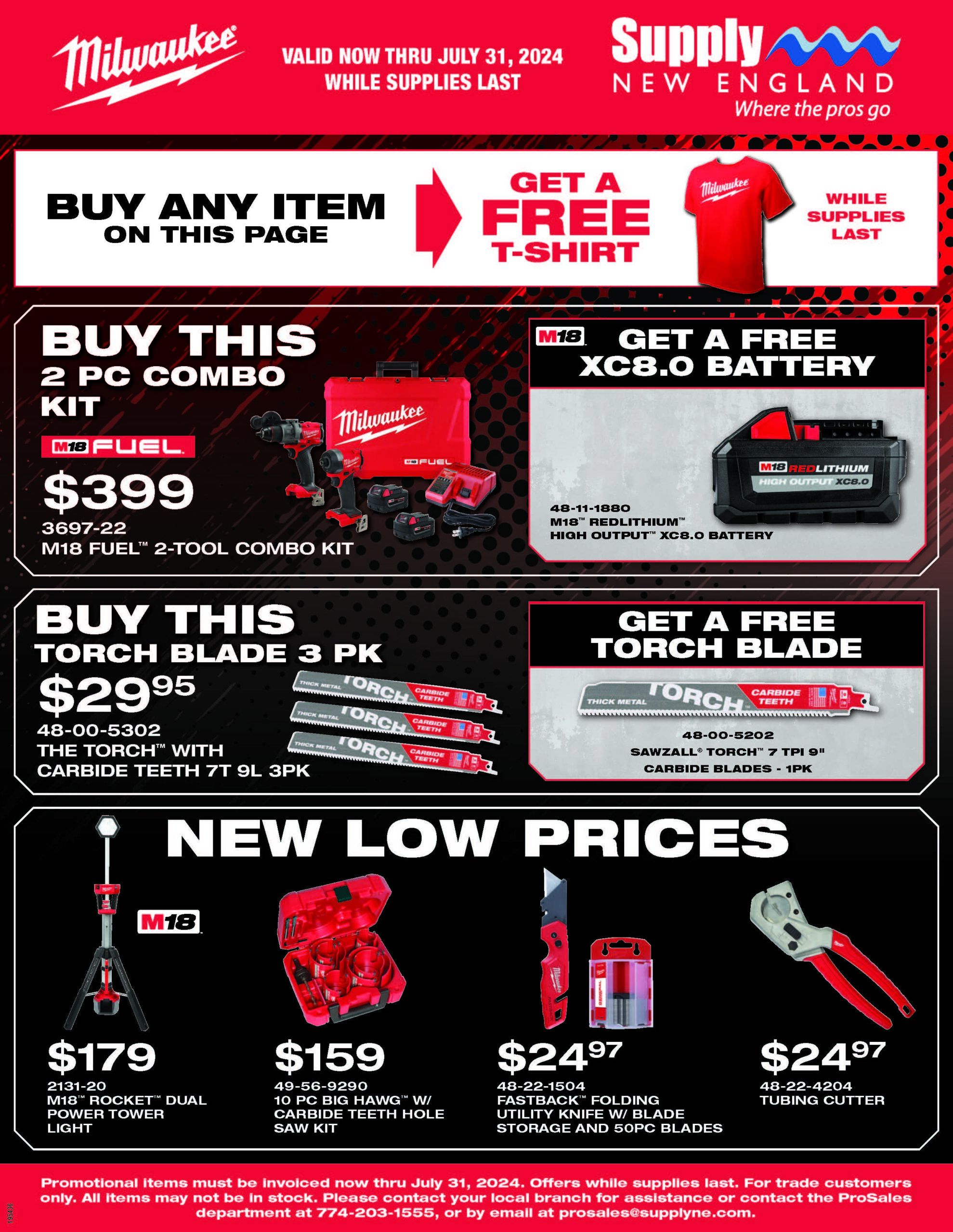 Supply New England Promotions Tools Products Pros