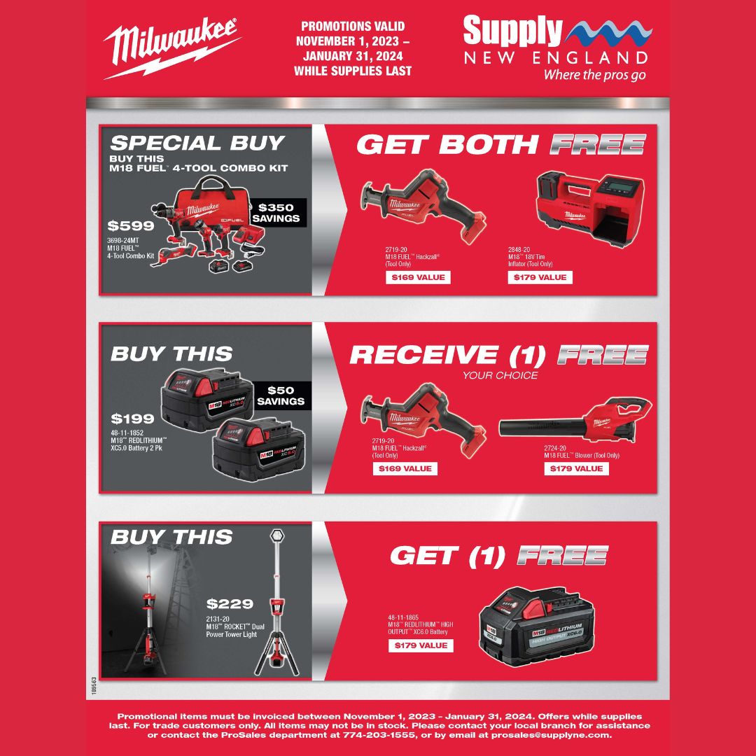 Supply New England Promotions Tools Products Pros